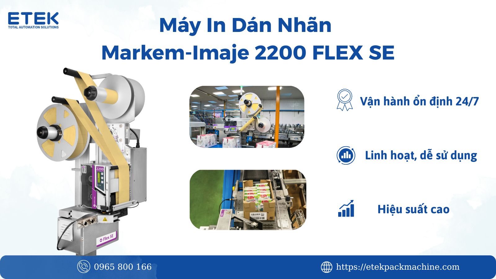 Optimize your production line with the Markem-Imaje 2200 label printer ...
